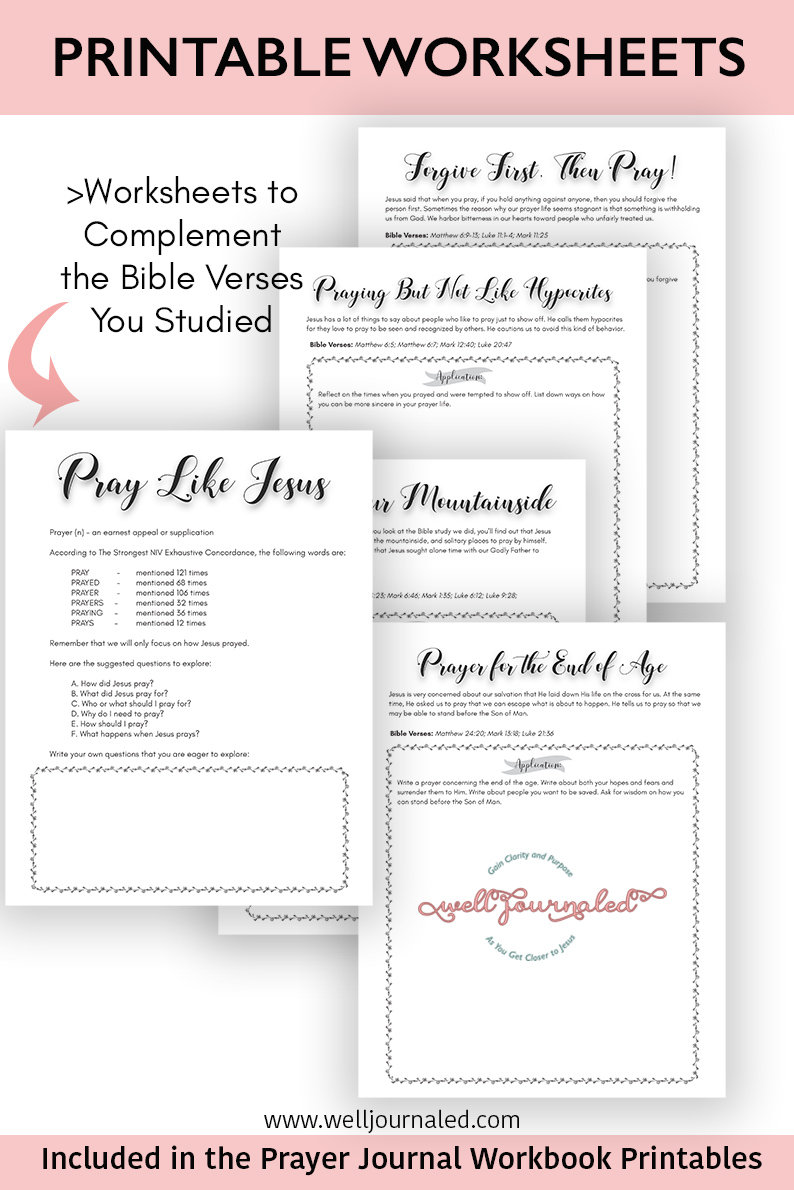 Prayer Journal and Bible Study Guide Printable Template - Prayer War ...