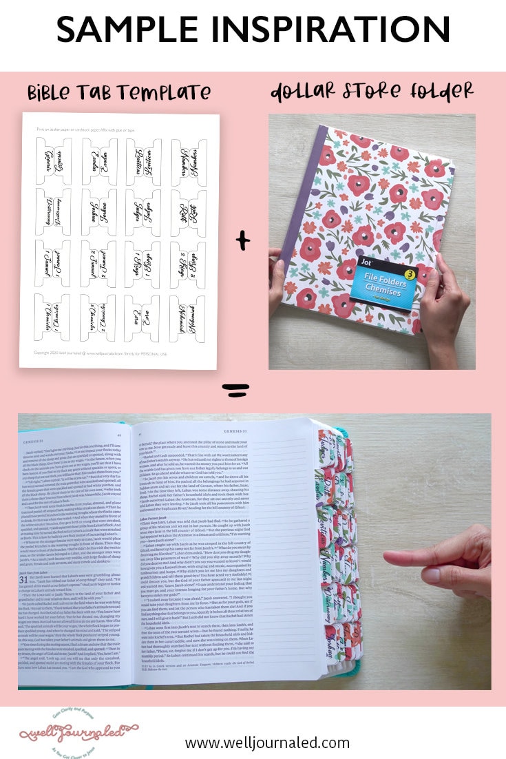 Bible Tabs Printable for Journaling Bible Bible Divider for - Etsy