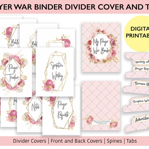 Prayer War Binder for Faith Journal Bible Study or Gratitude - Etsy