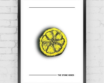Stone Roses Lemon Poster - Etsy UK