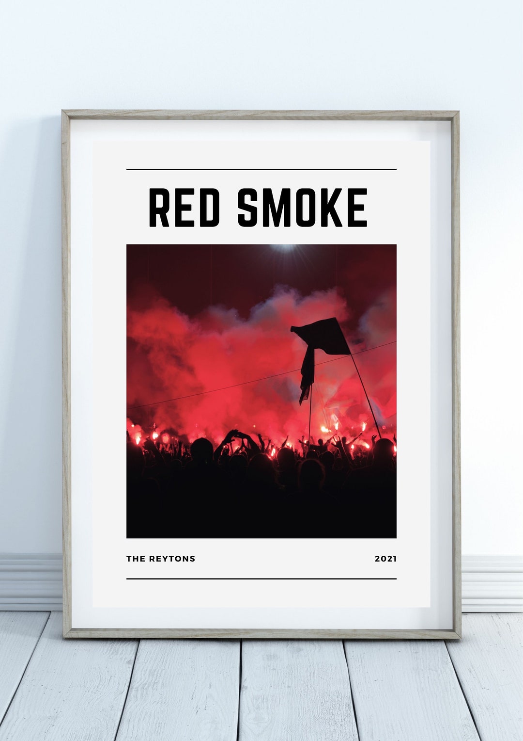 The Reytons Red Smoke Print - Etsy UK