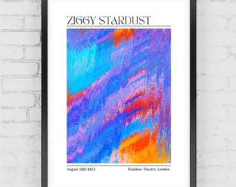 Ziggy Stardust Poster | Etsy UK
