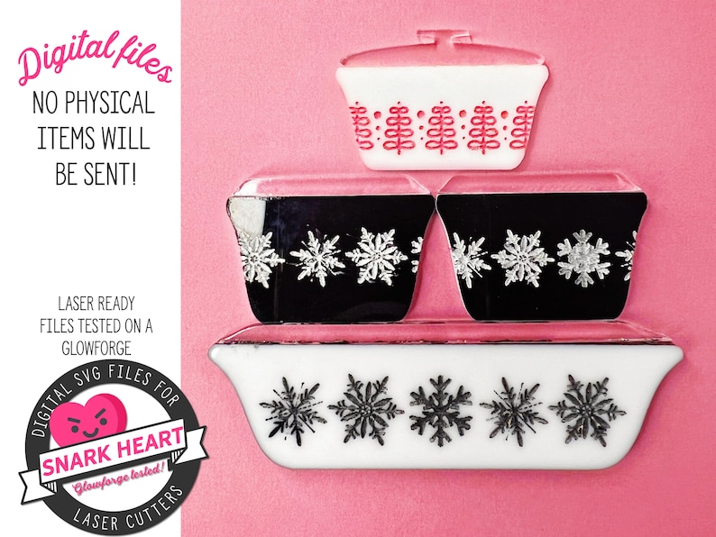 Pyrex Svg Files for Glowforge Files for Acrylic DIGITAL - Etsy