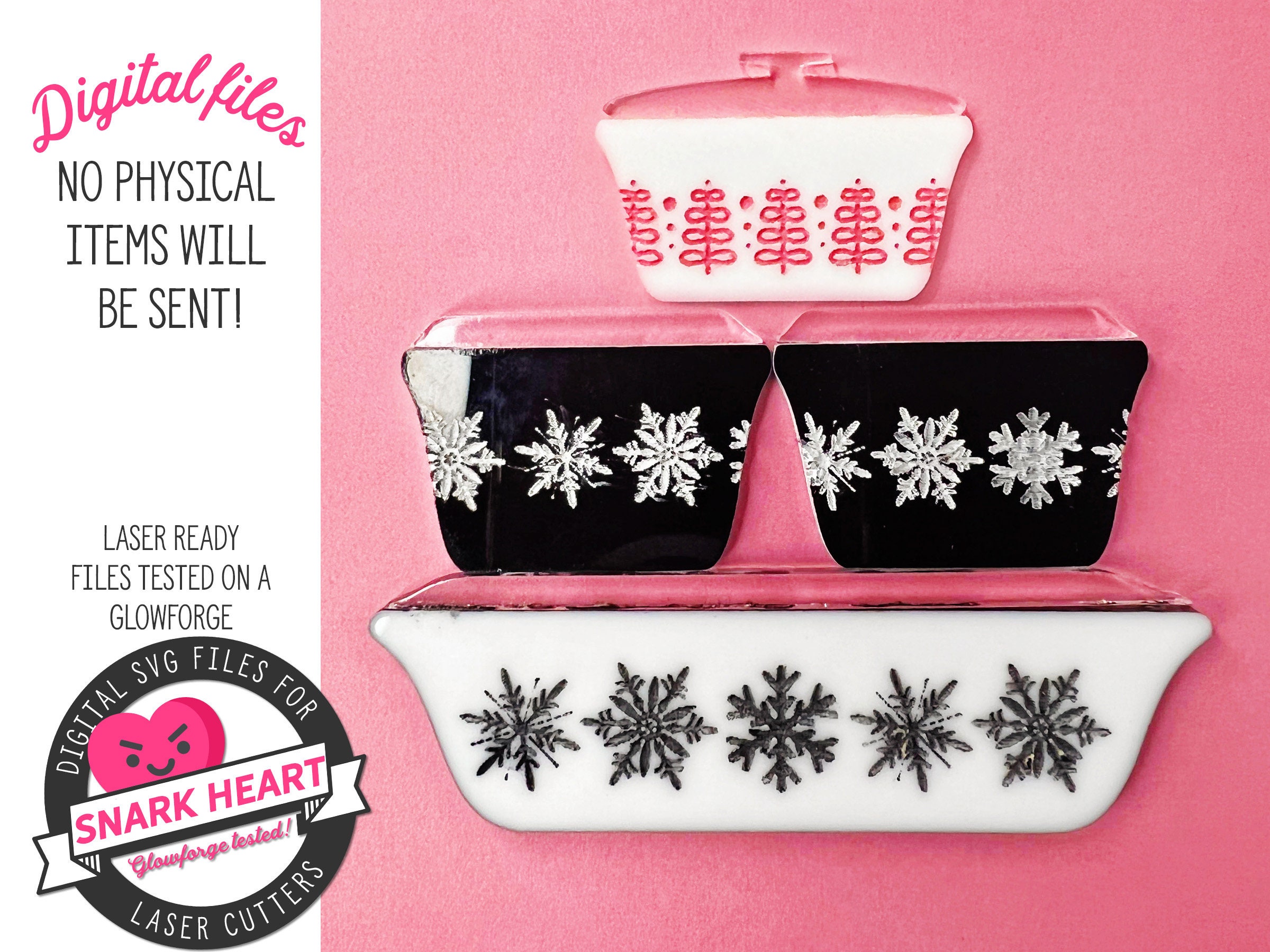 Pyrex Svg Files for Glowforge Files for Acrylic DIGITAL - Etsy