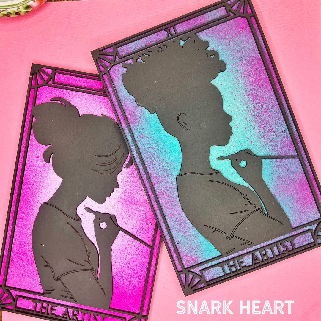 Artist Tarot Card Svg File for Laser Cutting, Cut Files for Glowforge ...