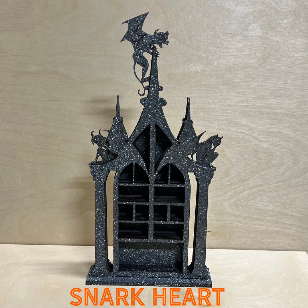 Gothic Mini Bookshelf 3 Svg File for Laser Cutting, Cut File for ...