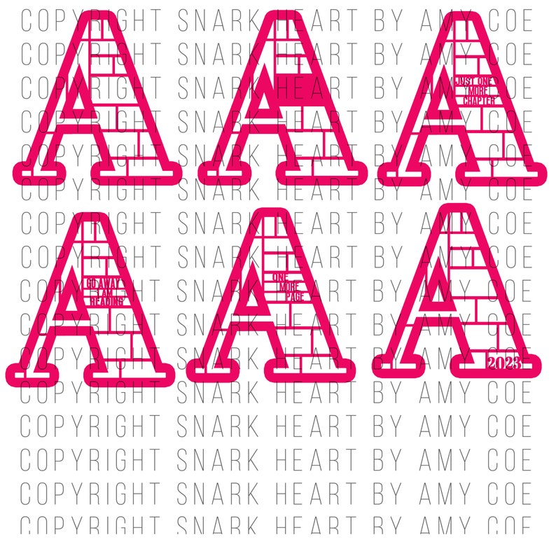 Initial Svg Bookshelf Ornament Laser Cut Files for Wood, Grannycore ...