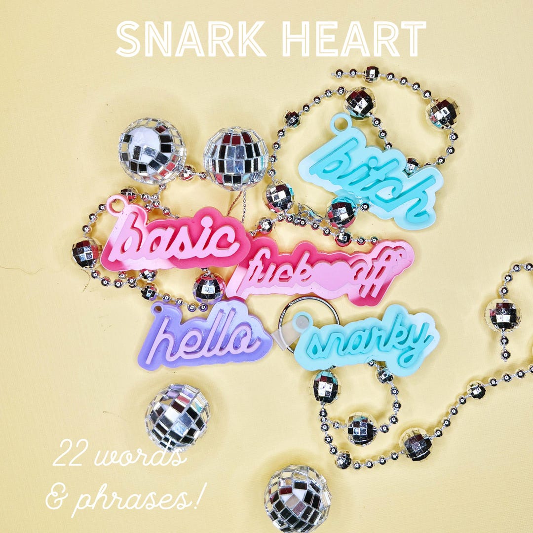 Word Key Chain Laser Svg File, Cute Words Zipper Pull File for ...