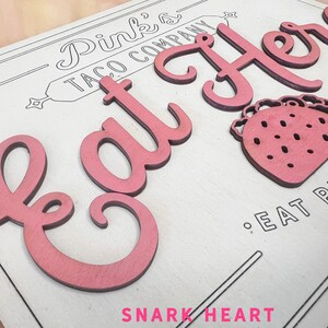 Pink Taco Sign Laser Cut Files for Wood, Funny LGBTQ Gifts for Women ...