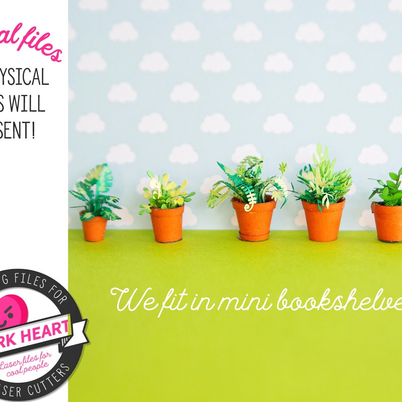 Mini Plant for Mini Bookcase - Etsy UK