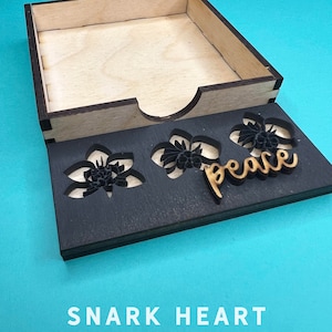 Sticky Note Holder Laser Cut File, Sticky Note Pad Holder Glowforge ...