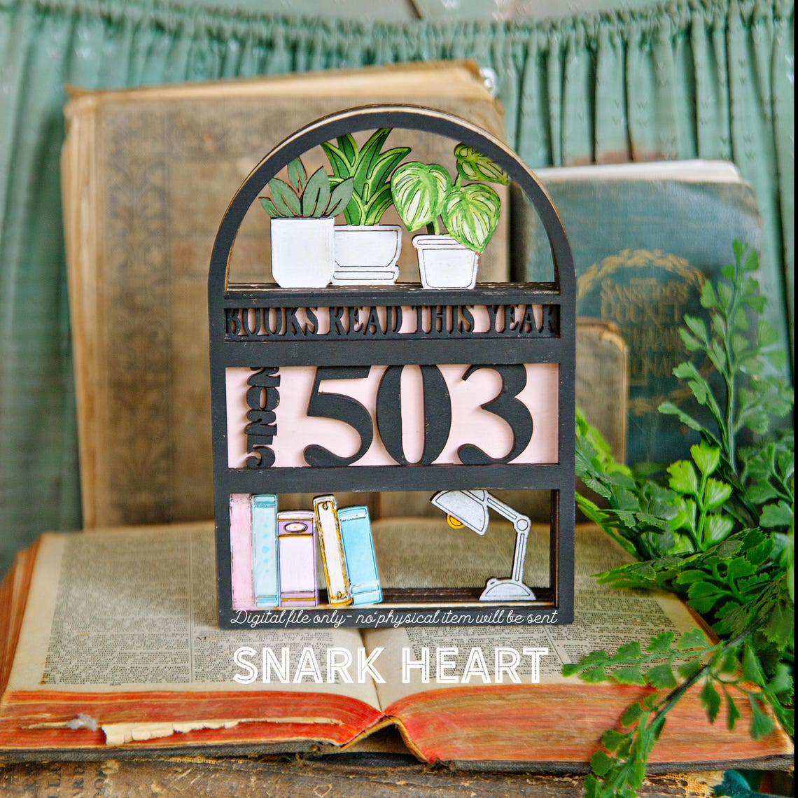Books Read Tracker SVG File for Glowforge, Books Read Counter,mini ...