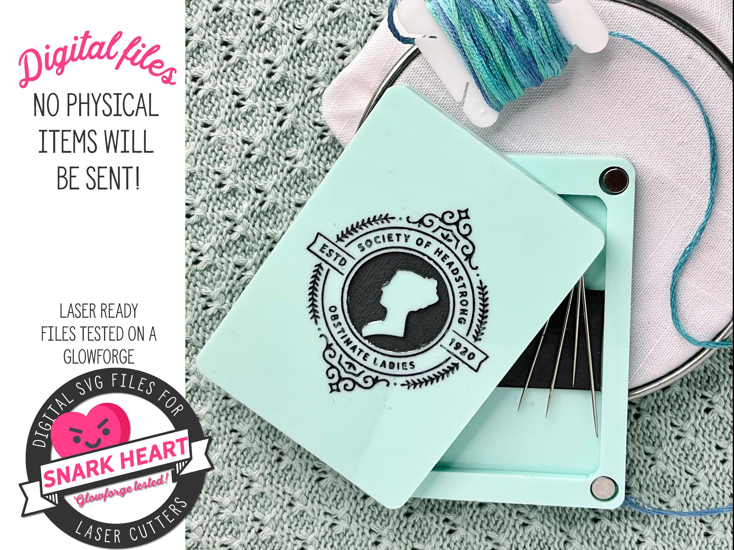 DIGITAL FILE, Magnetic Needle Case for Cross Stitch, Needlepoint ...