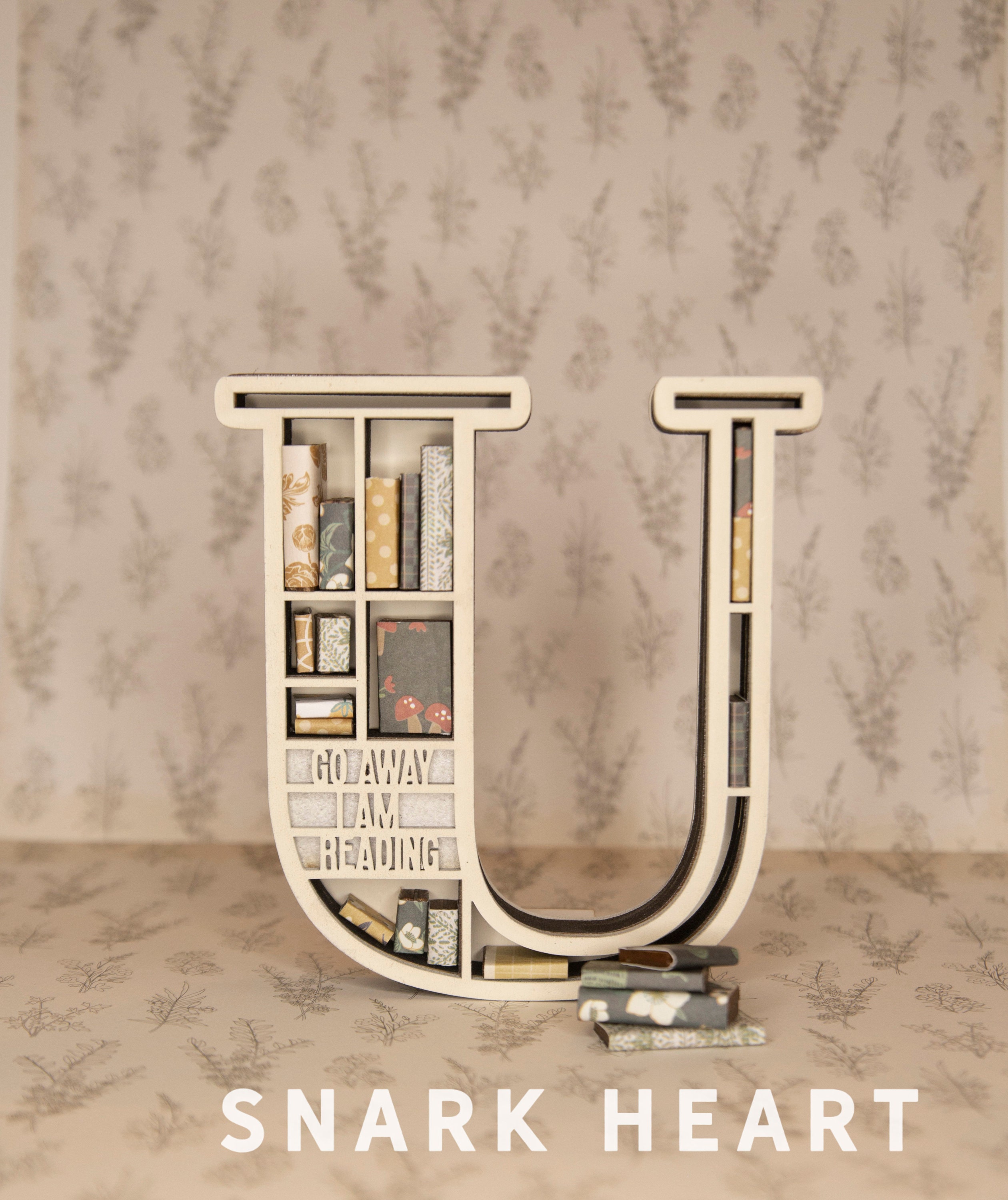 Initial Svg Bookshelf Ornament Laser Cut Files for Wood - Etsy