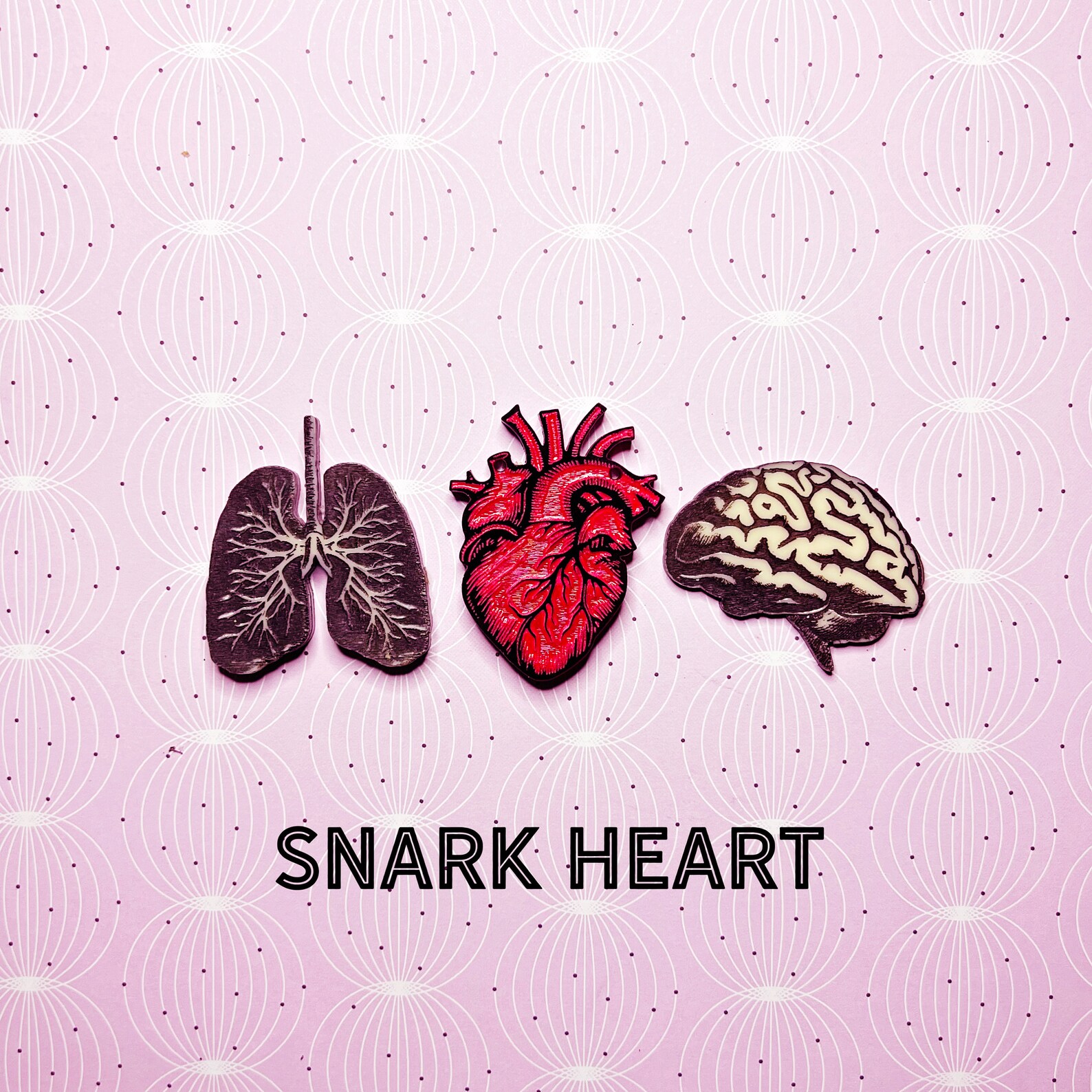 Halloween Jewelry Svg File for Glowforge Laser, Anatomical Heart Svg ...