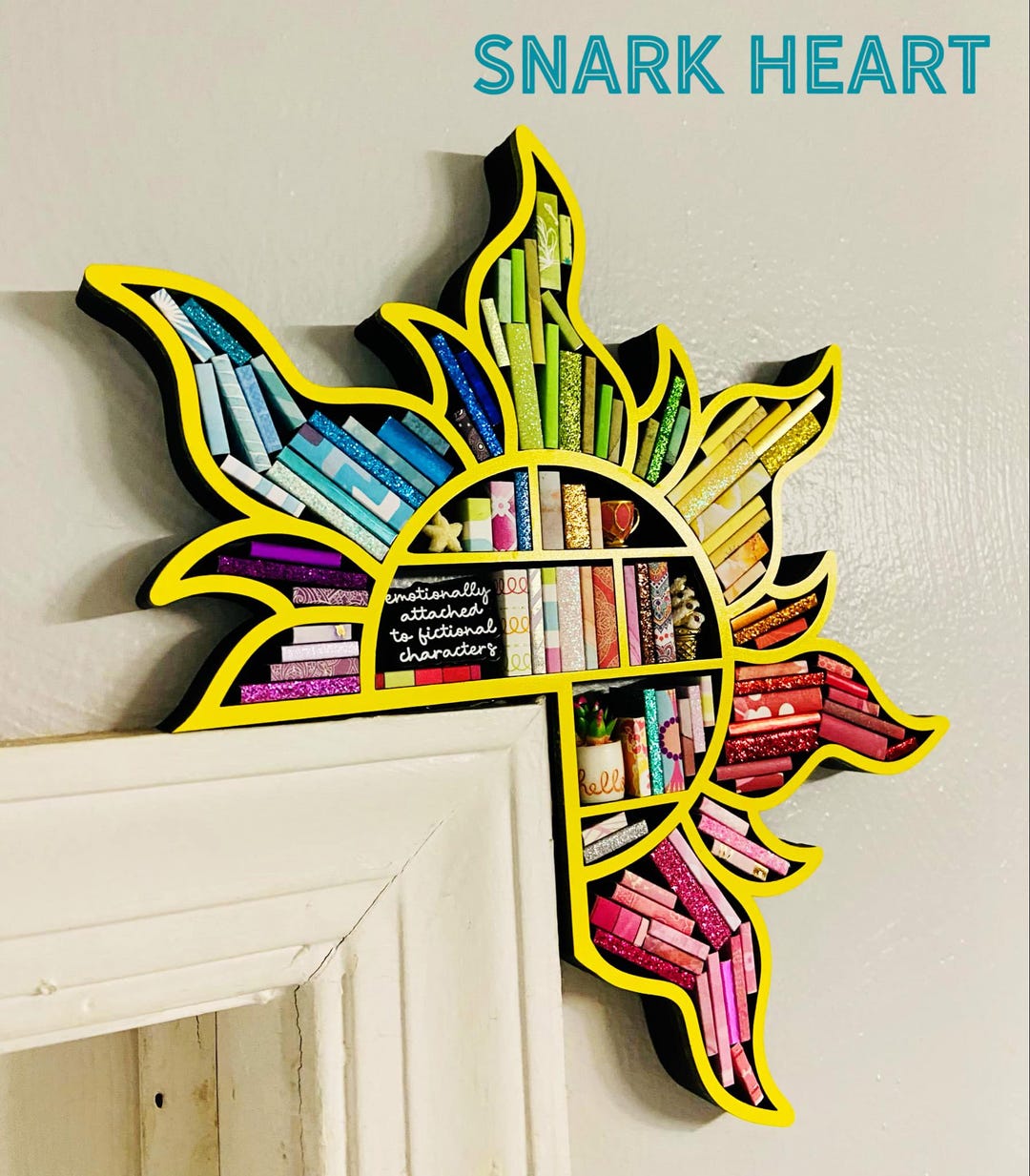 Sunshine Mini Bookshelf Svg File for Laser Cutting, Mini Bookshelf ...