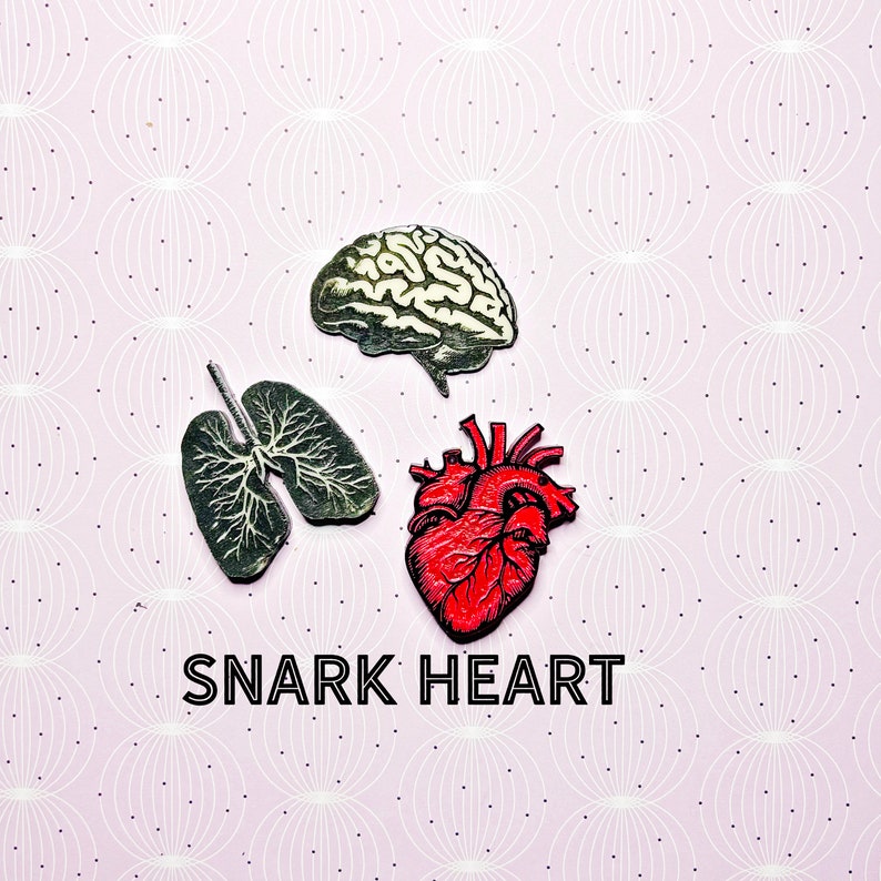 Halloween Jewelry Svg File for Glowforge Laser, Anatomical Heart Svg ...