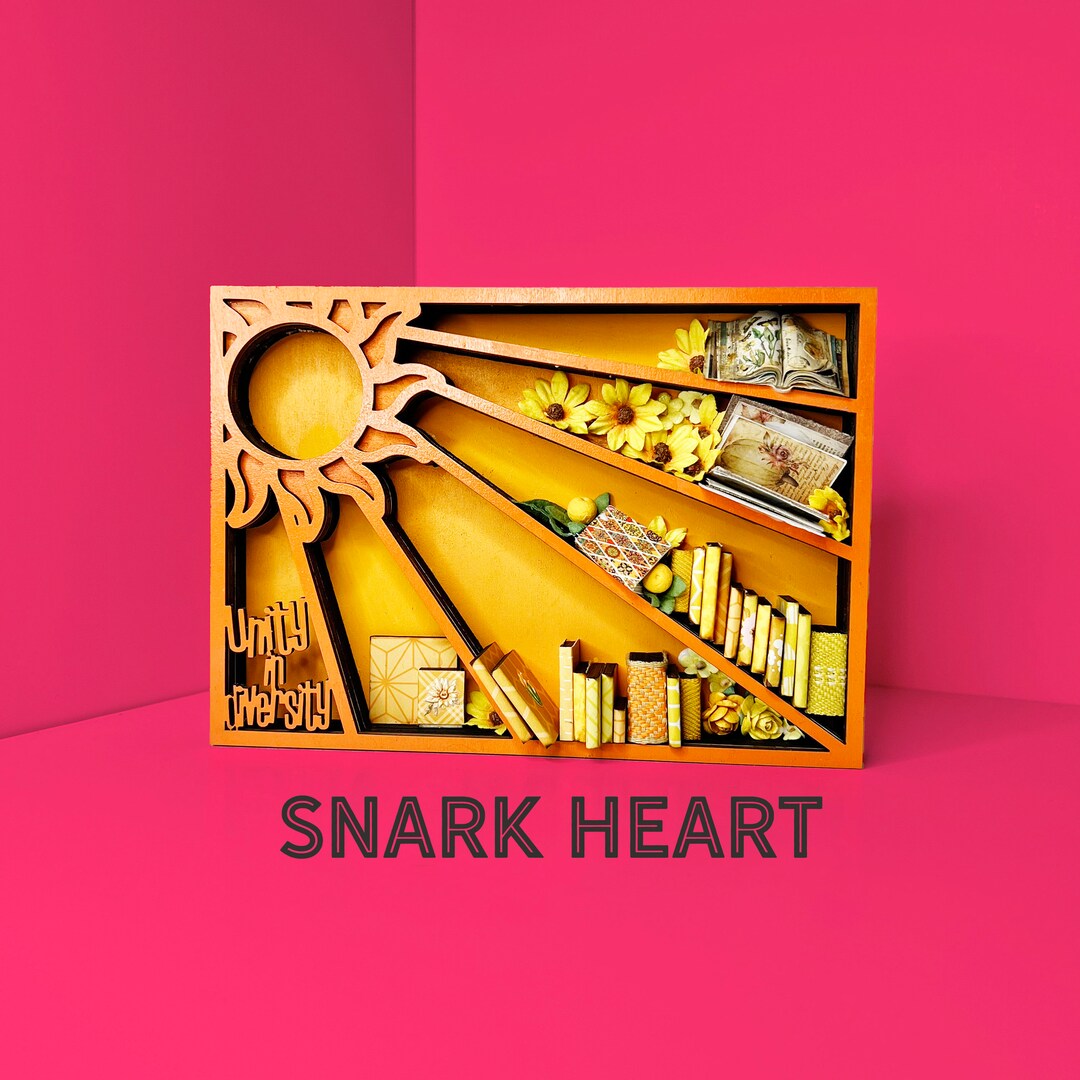 Sunshine Mini Bookshelf Svg for Glowforge Laser Cutter, Gift for ...