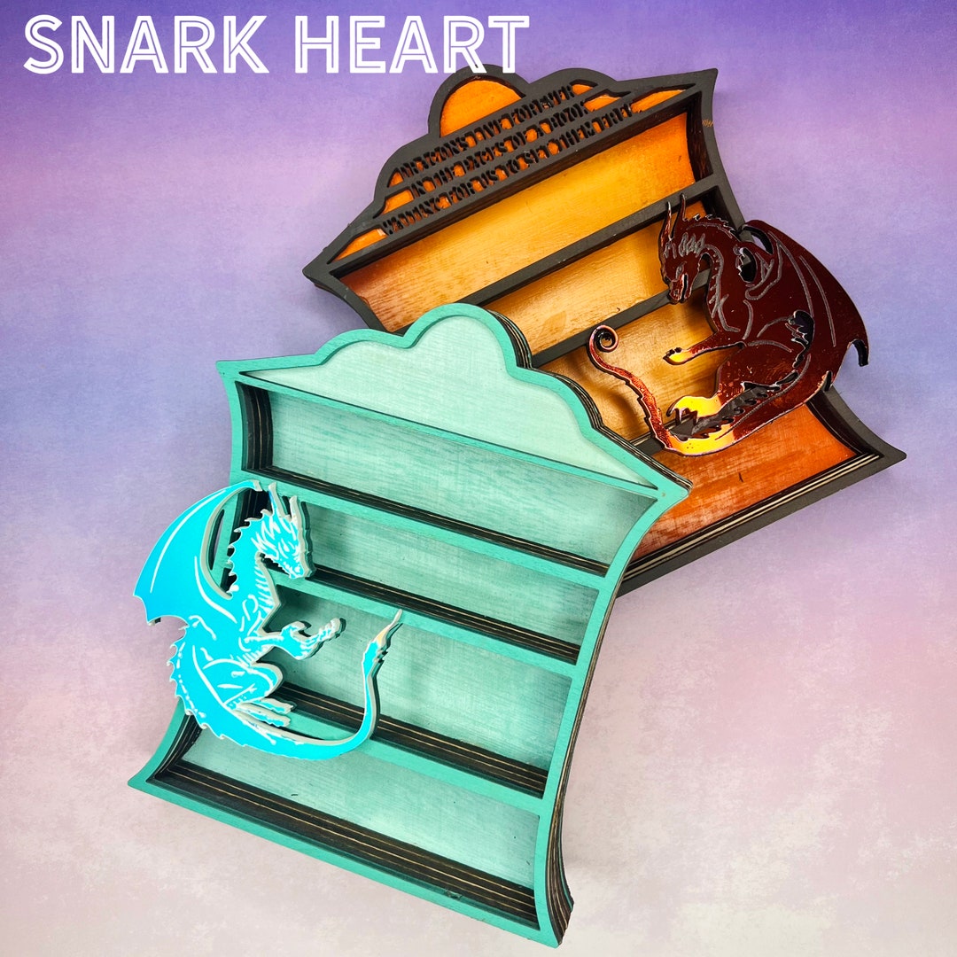 Dragon Booksheves for Book Lovers, Mini Bookshelf Set and Books ...