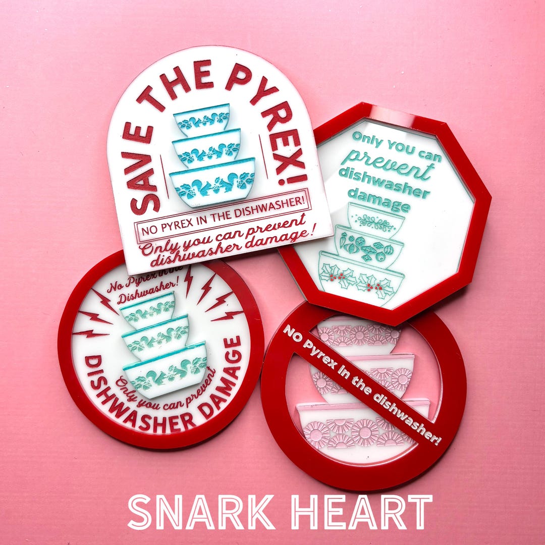 Pyrex Svg Magnet for Glowforge,laser Files for Acrylic, Do Not Wash ...