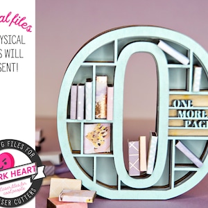 Initial Svg Bookshelf Ornament Laser Cut Files for Wood, Grannycore ...