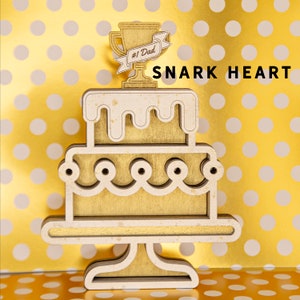 Cake Shape Mini Bookshelf Gift for Dads and Grads, Birthday Cake ...