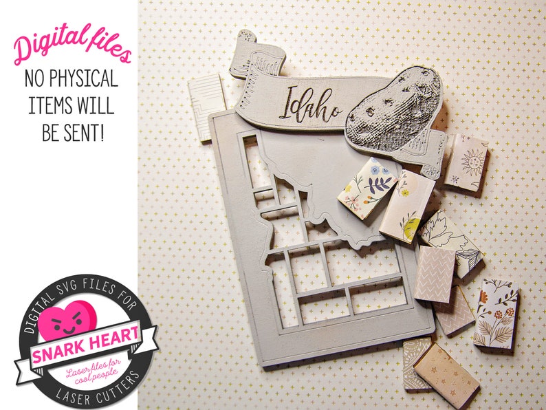 Idaho State Shaped Mini Bookshelf Svg Bookcase Svg Gift for - Etsy
