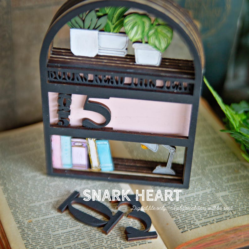 Books Read Tracker SVG File for Glowforge, Books Read Counter,mini ...