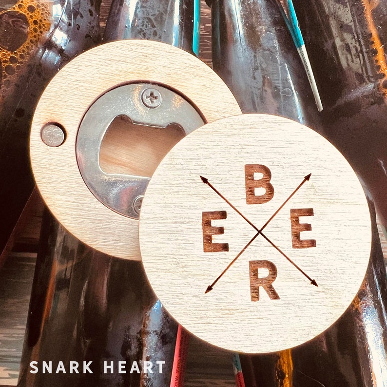 Wood Beer Bottle Opener Cut Files for Laser Cutter Bottle Cap - Etsy