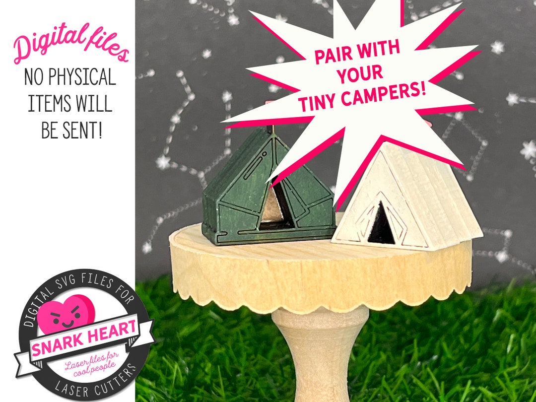 Mini Tiny Tent Svg Cut File for Summer Camp Diy Kit, Handmade Summer ...