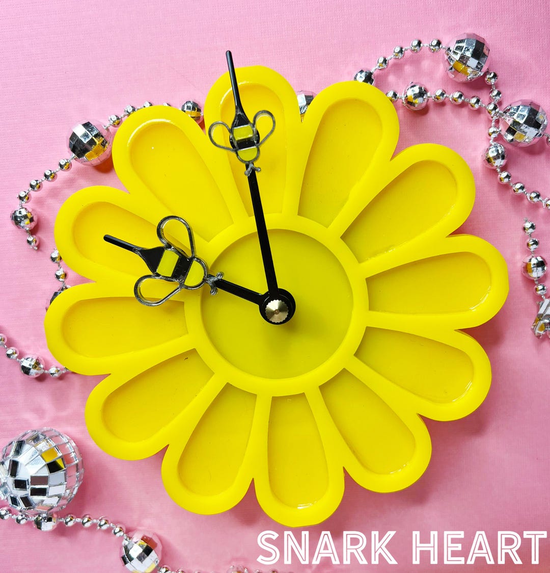 Laser Cut Flower Clock With Bee, Gifts for Gardeners, Bee Lovers ...