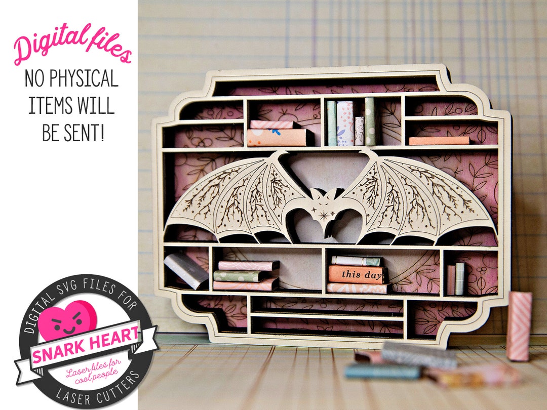 Gothic Bat Shelf for Crystals, Gift for Witches, Easy Beginner Friendly ...