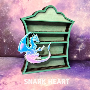 Dragon Booksheves for Book Lovers, Mini Bookshelf Set and Books ...