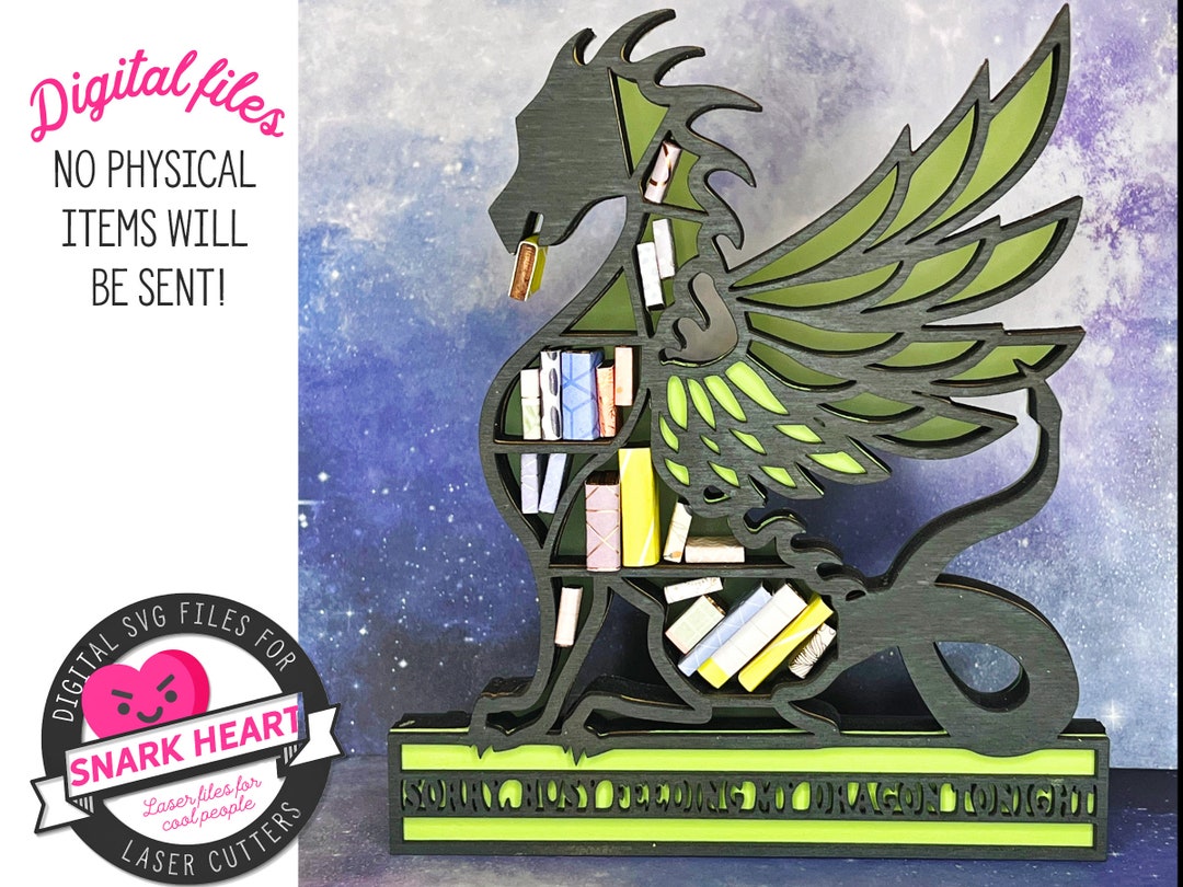 Dragon Bookshelf for Book Lovers, Mini Bookshelf and Books, Dollhouse ...