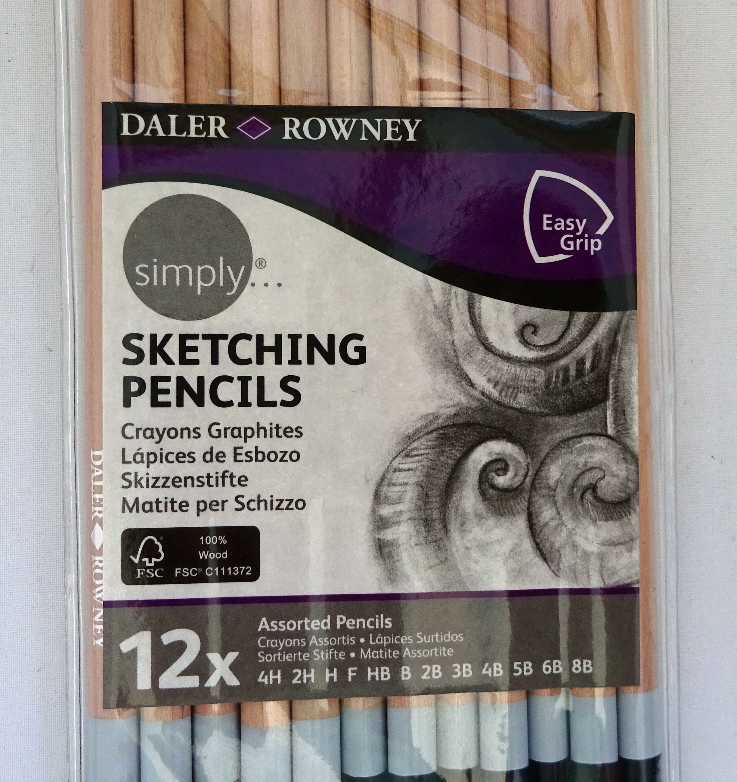Daler Rowney Sketching Pencil Set of 12 Grades - Etsy UK