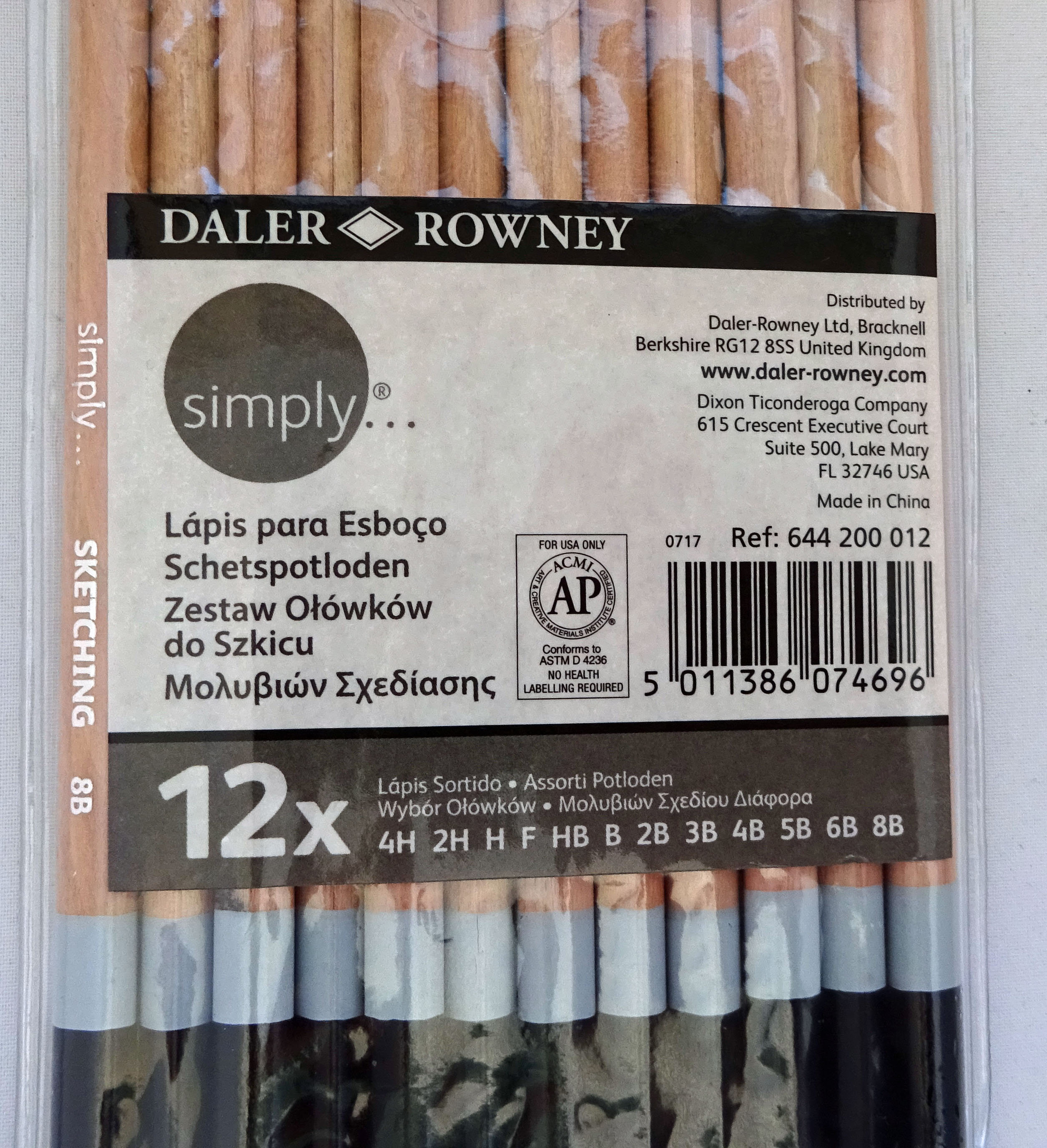 Daler Rowney Sketching Pencil Set of 12 Grades - Etsy UK