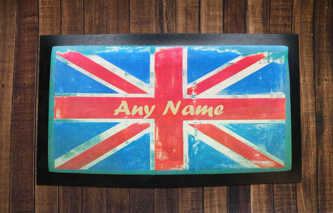 Union Jack Desk Mat Workbench Mat Large Mouse Mat Can Be Personalised ...
