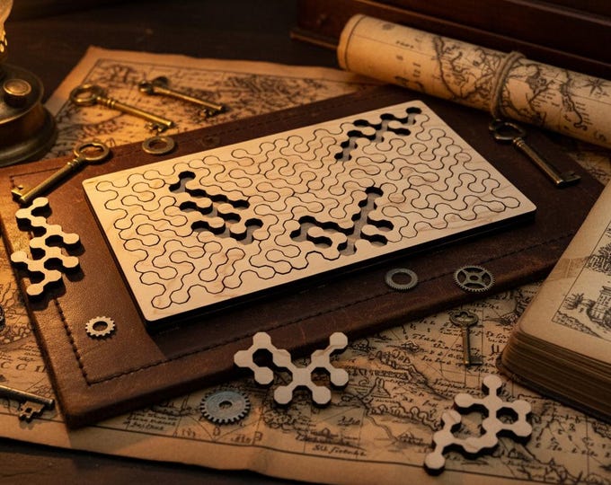 Maple Circular Wood Fractal Puzzle: Smart Desk Toy for Adults & Kids - Etsy