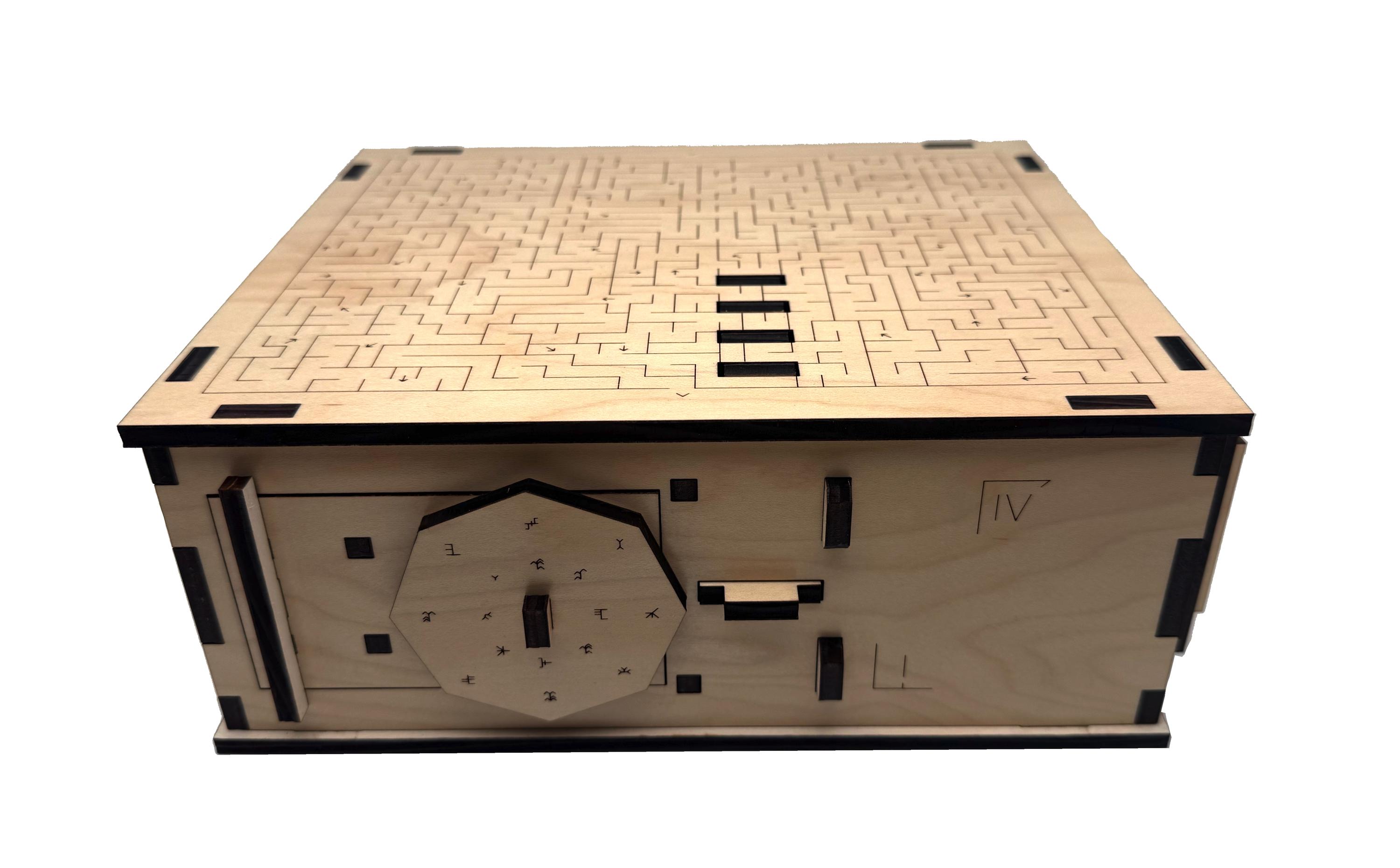 Proteus Puzzle Box: Hidden Compartments, Escape Room, 3D Brain Teaser ...