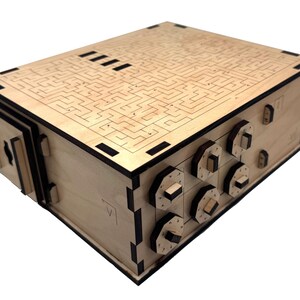 Proteus Puzzle Box: Hidden Compartments, Escape Room, 3D Brain Teaser ...