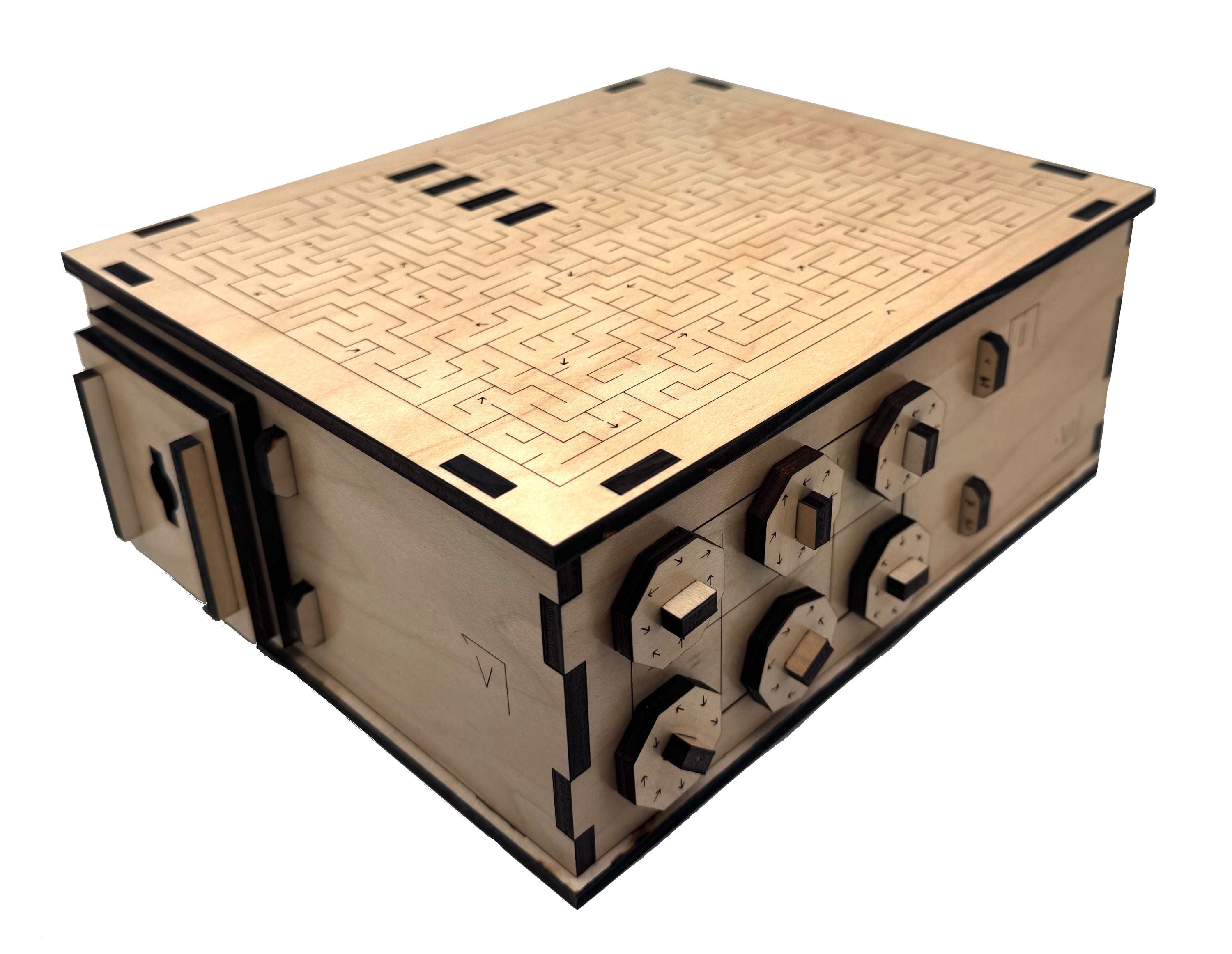 Proteus Puzzle Box: Hidden Compartments, Escape Room, 3D Brain Teaser ...