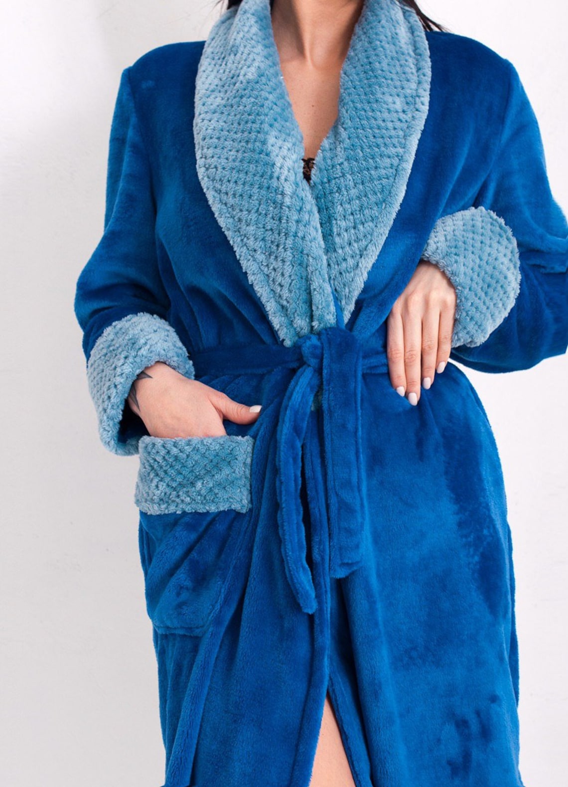 Soft Terry Plush Warm Woman's Bathrobe / Fleece | Etsy