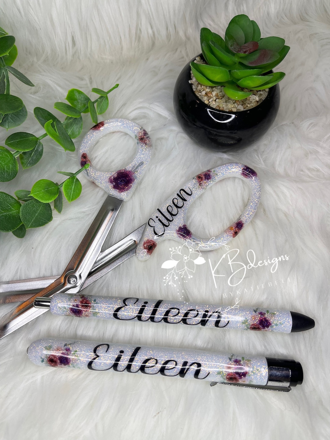 Floral Medical Set, Perosnalized Flower Pen, Flower Shears, Flower ...