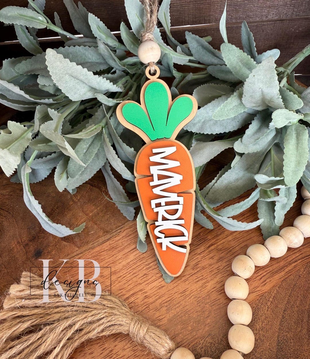 Carrot Easter Basket Tag, Personalized Easter Basket, Seasonal Decor ...