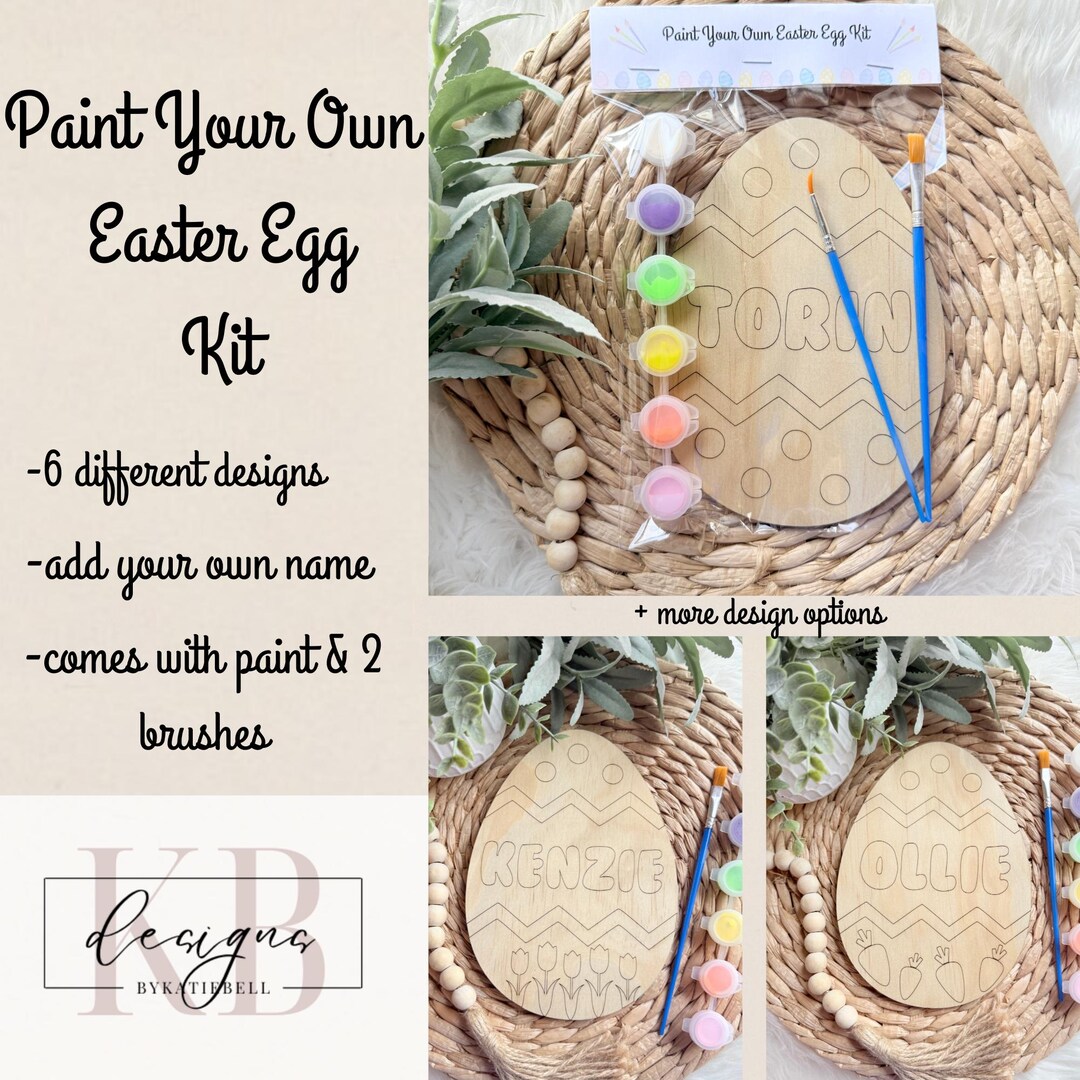 Personalized Paint Your Own Easter Egg Kit, Easter Gifts, Easter Eggs ...