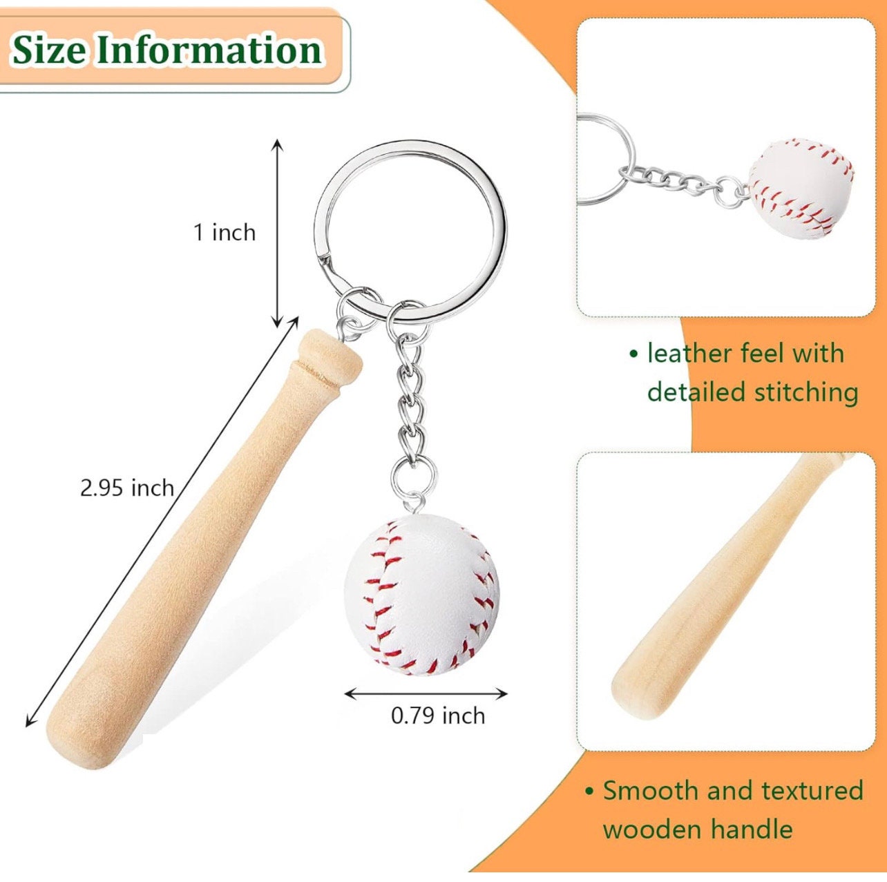 Personalized Baseball Keychain, Engraved Wooden Bat, Softball Keychain ...