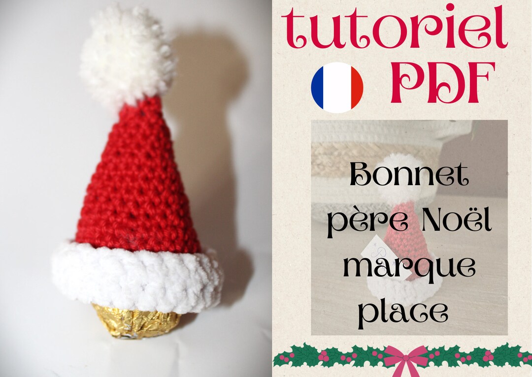 Pattern, Tutorial, Step-by-step Explanations of a Crochet Santa Hat ...