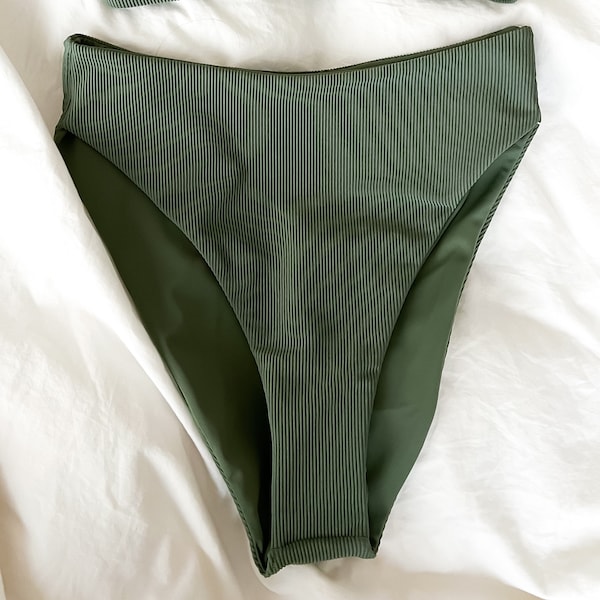 High Waisted Bikini Bottoms - Etsy