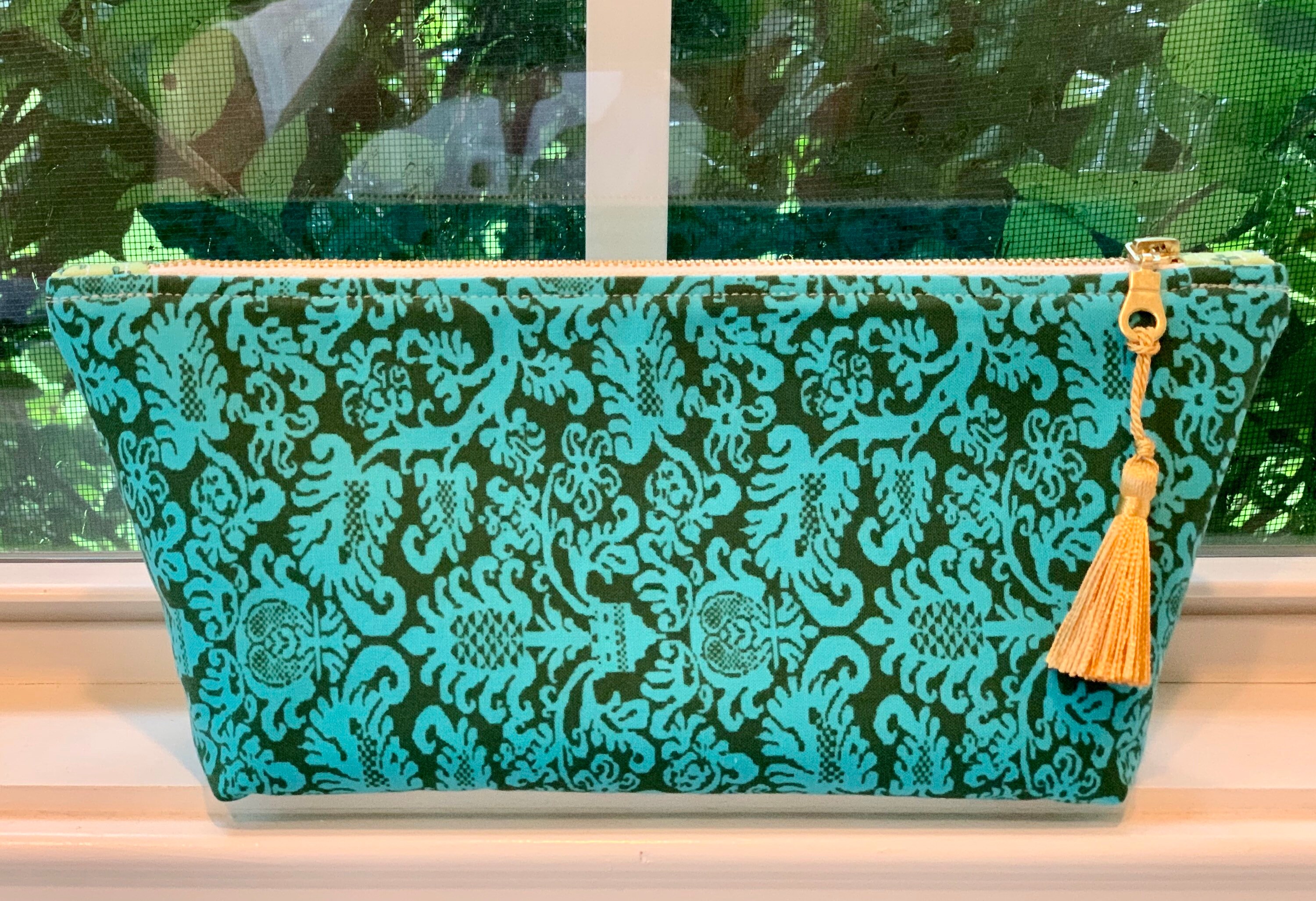 Initial Pouches Brass Zippers Lined Padded Tassels - Etsy UK