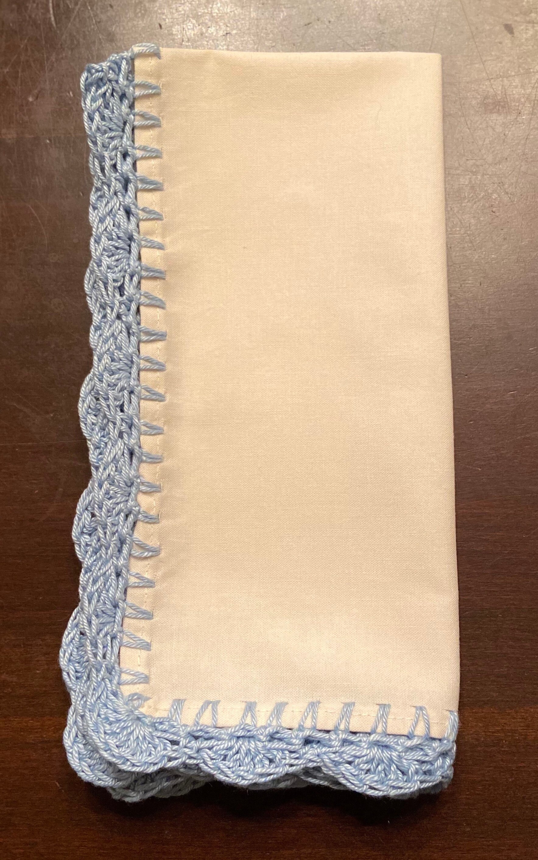 Custom Napkins, Hand-crochet Edging, All Cotton - Etsy Australia
